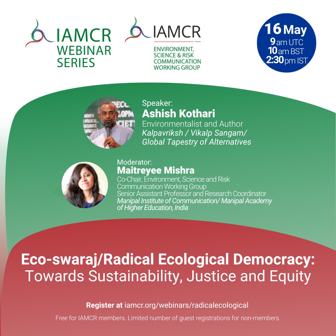 Register for webinar "Radical Ecological Democracy" | IAMCR